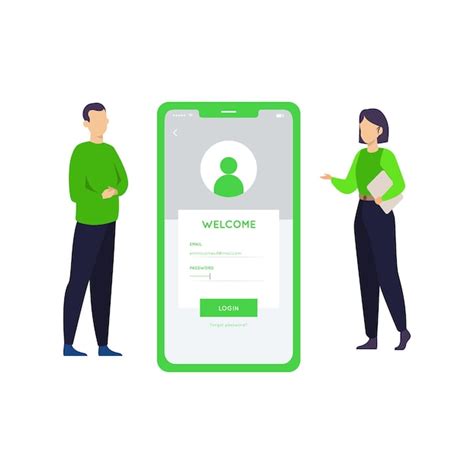 Chica Está Registrando Una Nueva Cuenta Vector Premium