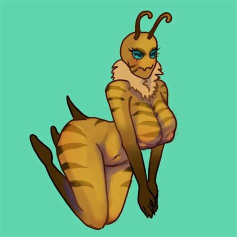 Rule 34 Antennae Anatomy Bee Bee Minecraft Big Ass Big Breasts Grow A Garden Humanization