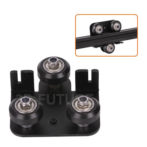 3d 프린터 2020 Openbuilds V 슬롯 갠트리 플랫 세트 슬라이드 플레이트 풀리 Cr 10 Ender 3 금속 압출기 노즐 고정 휠3d Printer