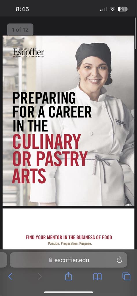 “auguste Escoffer” Culinary Arts R Careers