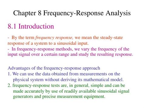 PPT Chapter 8 Frequency Response Analysis PowerPoint Presentation Free Download ID 7000883