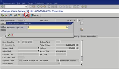 Solved Table For Sales Order Header Level Rejection Updat Sap