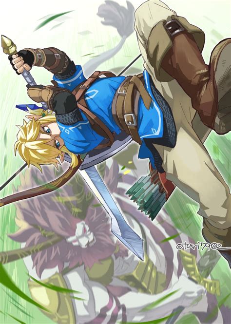 Link And Lynel The Legend Of Zelda And More Drawn By Indesign Danbooru