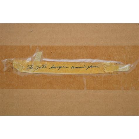 Portrait Of Photographer Imogen Cunningham Black And White Photograph