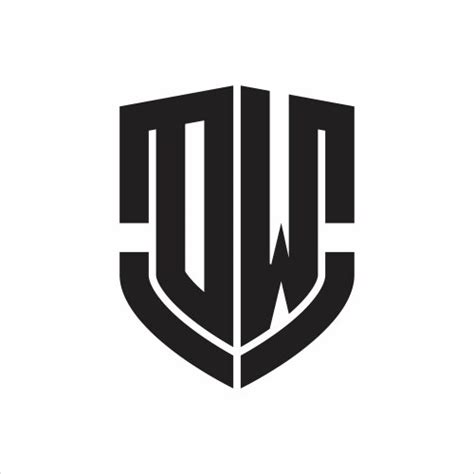 Dw Shape Logo Typography Vector Images Over 840