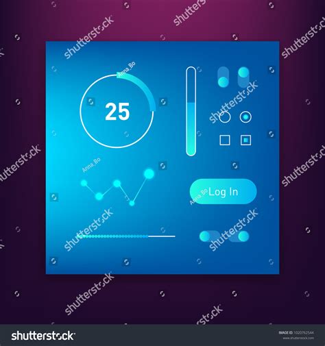 Dashboard Ui Ux Kit Bar Chart Stock Vector Royalty Free Shutterstock