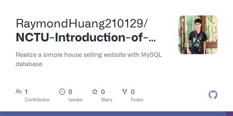 GitHub RaymondHuang NCTU Introduction Of Database System Assignment Realize A Simple