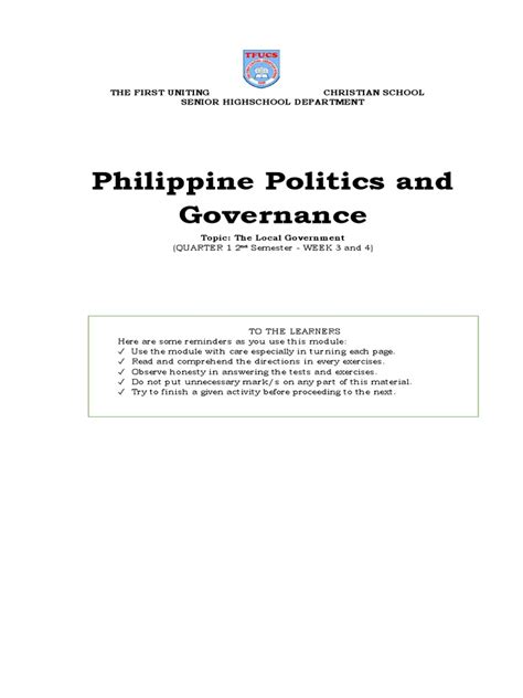 phil pol gov 2nd sem q1 week 3and4 pdf eminent domain governance