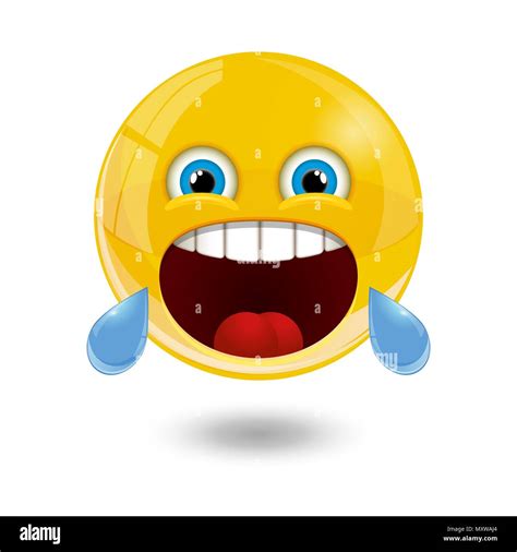 Yellow Smiley Emoticons Emoji Vector Illustration Stock Vector Image