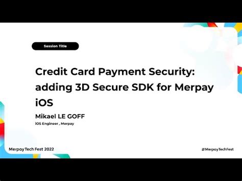 English Credit Card Payment Security Adding 3D Secure SDK For Merpay
