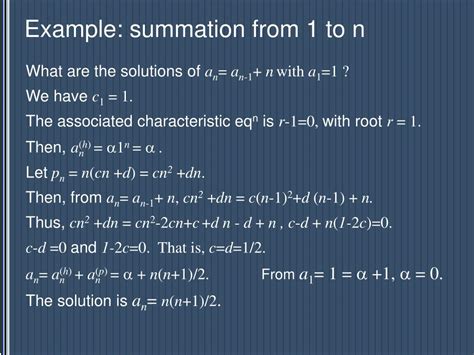 Ppt Recurrence Relation Powerpoint Presentation Free Download Id746985