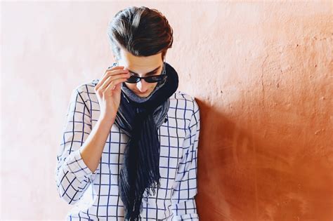 Premium Photo Stylish Man In Sunglasses On Street