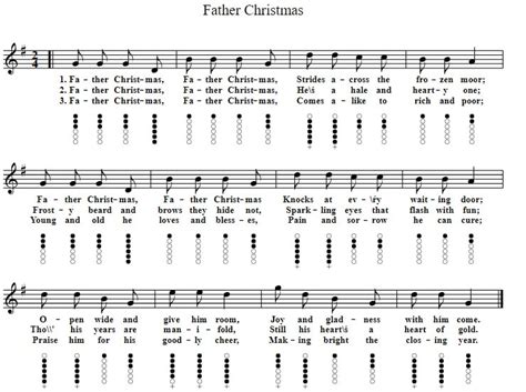 Christmas Carols Sheet Music And Tin Whistle Notes Page Two Irish