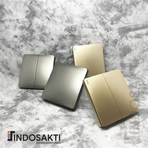 Jual Saklar Lampu Sakelar Listrik Lebar Minimalis Elegant Kotak