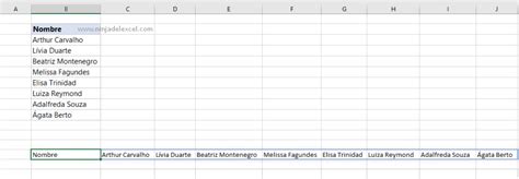 Como Convertir Fila En Columna En Excel Sin Power Query Fácil
