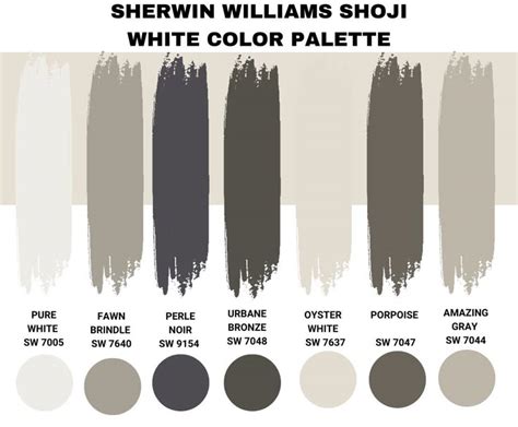 Sherwin Williams Shoji White Palette Coordinating And Inspirations