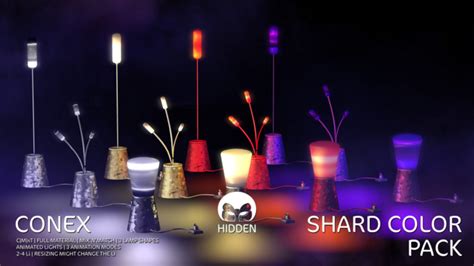 Second Life Marketplace Hidden Conex Shard Color Pack