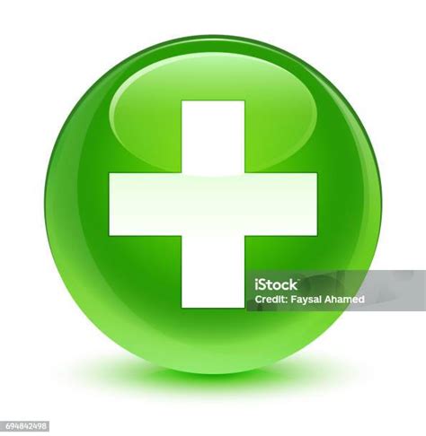 加號圖示玻綠色圓按鈕向量圖形及更多健保和醫療圖片 健保和醫療 加號 圓形 Istock