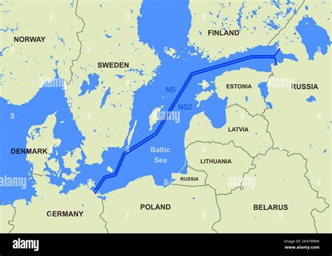 Baltic Sea And North Sea Map
