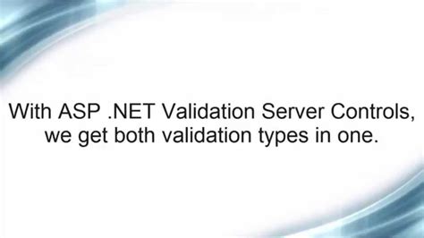 Introduction To Aspnet Web Forms Validation Youtube