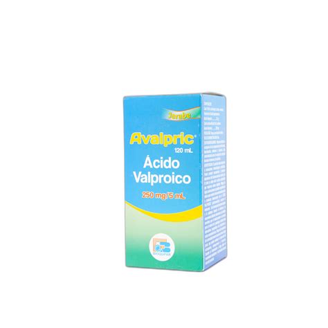 Avalpric Ácido Valproico 250 Mg5 Ml Jarabe Frasco X 120ml Bioquifar