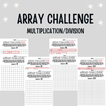 Array Challenge Model Multiplication Activity By Educated Elliott
