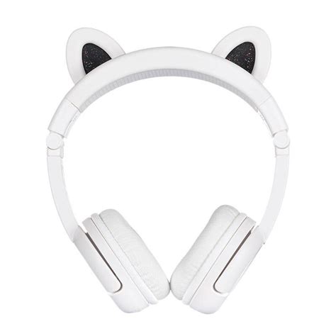 Безжични слушалки за деца Buddyphones бял Emag Bg