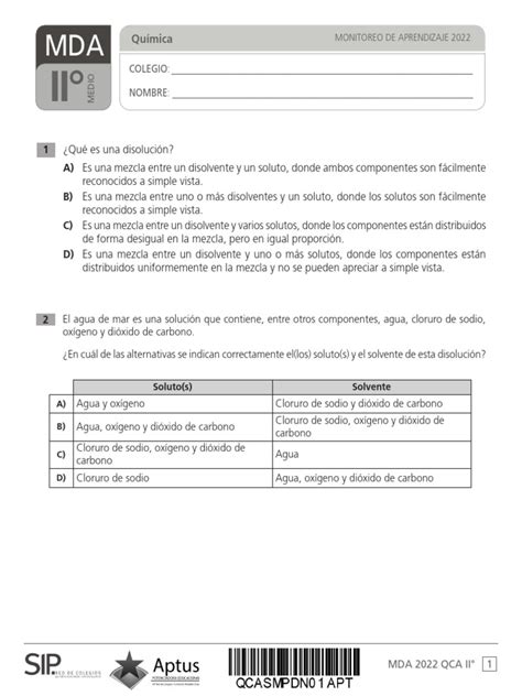 mda 2022 junio qca ii v2 pdf solubilidad concentración