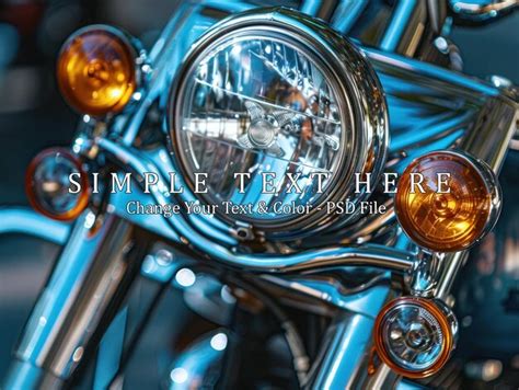 Premium Psd Closeup Of A Motorcycle Headlight