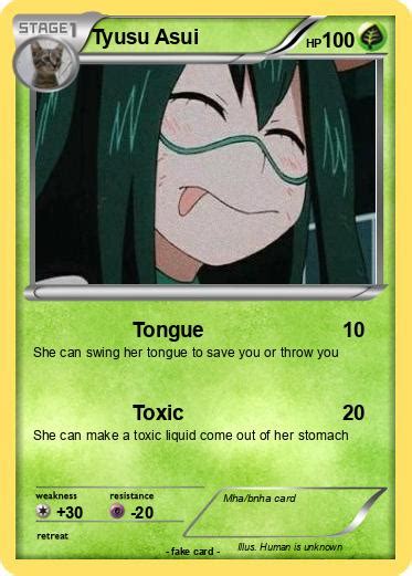 Pokémon Tyusu Asui Tongue My Pokemon Card