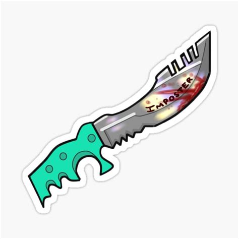 Imposter Cyan Sticker For Sale By Maizebirdy Redbubble