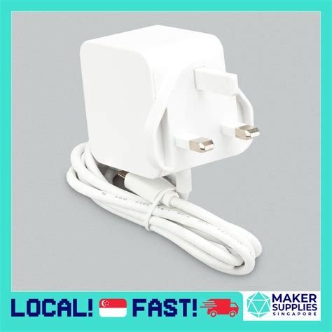 Raspberry Pi 5 27W USB C Power Supply UK SG White SC1149 5V 5A RPI PI 5