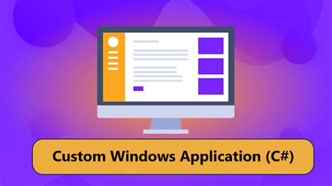 Create A Desktop Application Or Windows Application In Csharp Dotnet By