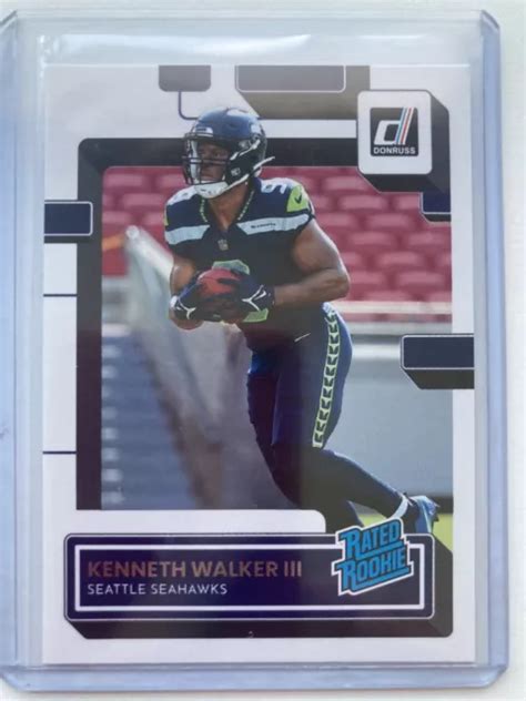 Kenneth Walker Iii 2022 Donruss Football ClassÉ Rookie Rc 318 Seahawks