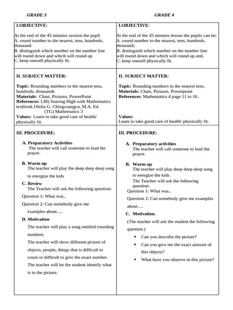 516669646 Multigrade Lesson Plans For Grades 3 And 4 Pdf