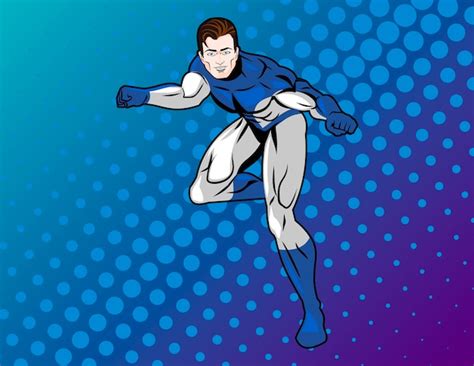 Premium Vector Retro Comic Hero