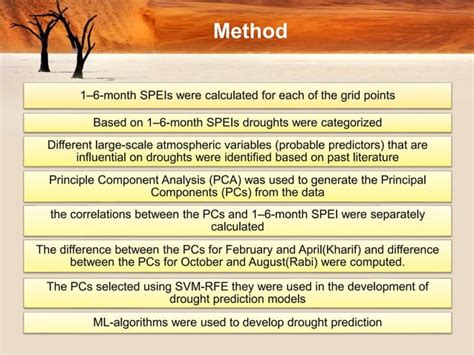 Prediction Droughts Using Machine Learning Algorithm Pptx Agriculture Industries