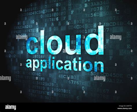 Cloud Computing Technology Networking Concept Cloud Applicatio Stock