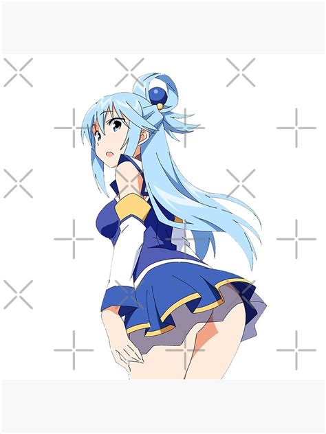 Hottest Waifu Aqua Poster By T Sinek Redbubble
