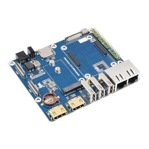 waveshare wifi6 dual eth base board mini computer designed for