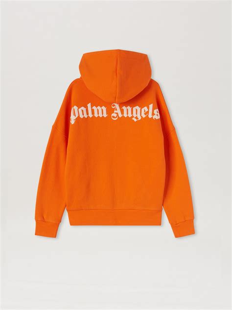 Classic Overlogo Zip Hoodie In Orange Palm Angels® Official