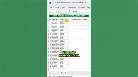 Merekap Banyak Data Di Excel‼️ Belajarexcel Exceltips Excelhacks