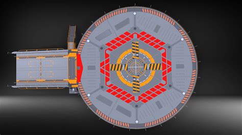 Sci Fi Landing Platform 4 3d Model By Chtazi