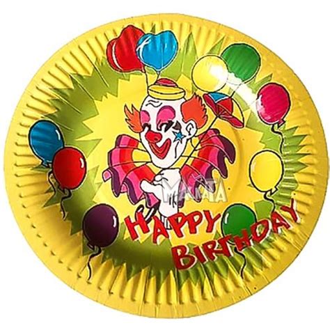 Парти чинии Happy Birthday 10бр Zabava Bg