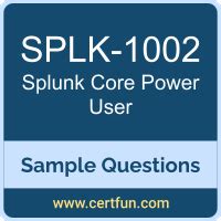Free Splunk Core Certified Power User Sample Questions And Exam Guide