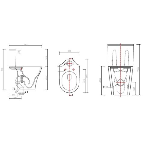 BELLINI AB 6014 RIMLESS 超短自由咀分體座廁 595 x 360 x H 740mm 送英國風琴喉包送貨上樓 寶光