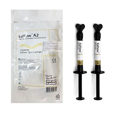 Korea 2g2 Syringes Esflow Light Curing Flowable Composite Resin Dental