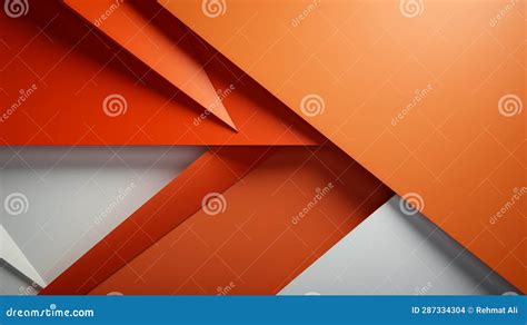 Abstract Minimal Orange Background With Geometric Creative And Minimal Gradient Concepts Stock