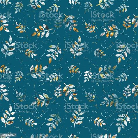 꽃 무늬가 피는 식물 모티프가 무작위로 흩어져 있습니다 원활한 벡터 텍스처 패션 프린트 손으로 그린 스타일 라이트 블루 배경으로 인쇄 0명에 대한 스톡 벡터 아트 및 기타
