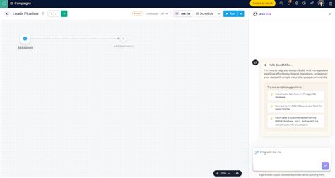 Introducing Ask Zia In Zoho Dataprep Build Smart Etl Pipelines And